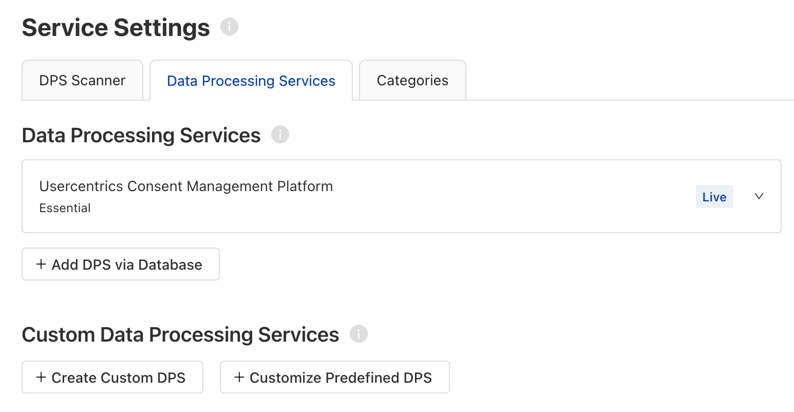 Usercentrics CMP Version 2 – Usercentrics Support - EN