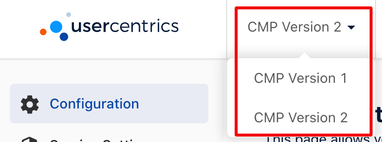 Usercentrics CMP Version 2 – Usercentrics Support - EN