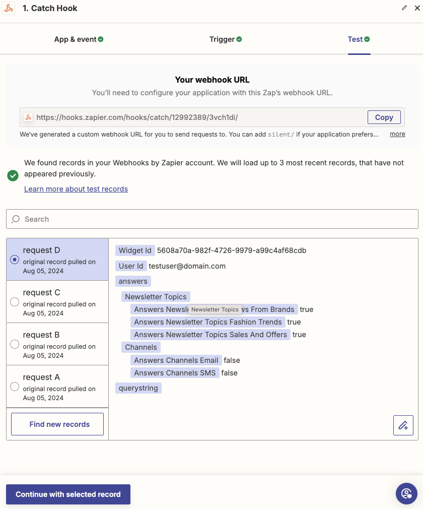 Connecting the Usercentrics Preference Manager with Mailchimp via Zapier – Usercentrics Support - EN